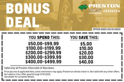 Chevrolet Rebate Offers | Discount Parts & Coupons For Oil Change