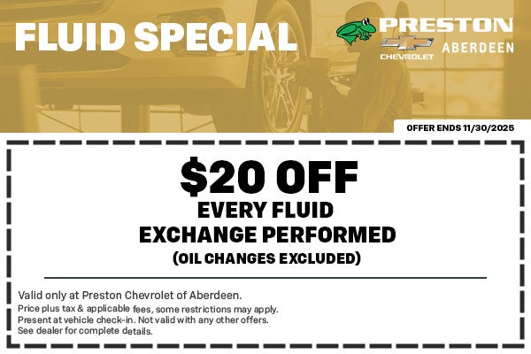 Chevrolet Rebate Offers | Discount Parts & Coupons For Oil Change
